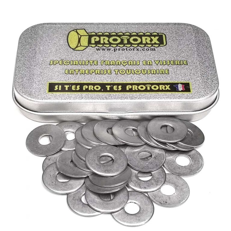 Rondelle Plate Large M8 : Boite 20pcs | Inox A2 | PROTORX